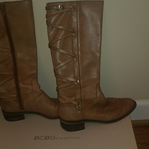 BCBGeneration | Shoes | Bcbgeneration Brown Leather Boots 9m | Poshmark